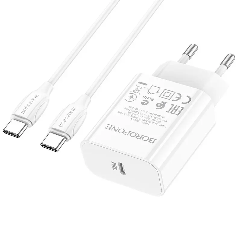 Зарядное устройство для телефона - Borofone BA65A Single port PD20W ...